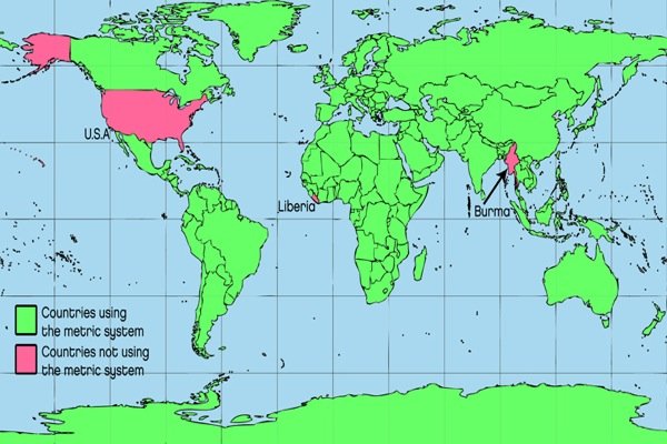Metric Map Which Countries Dont Belong